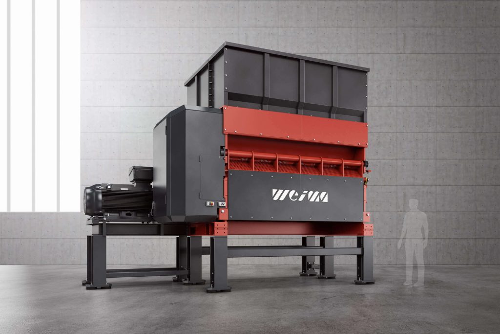 Waste-to-Energy Shredder for shredding waste & refuse derived fuel RDF