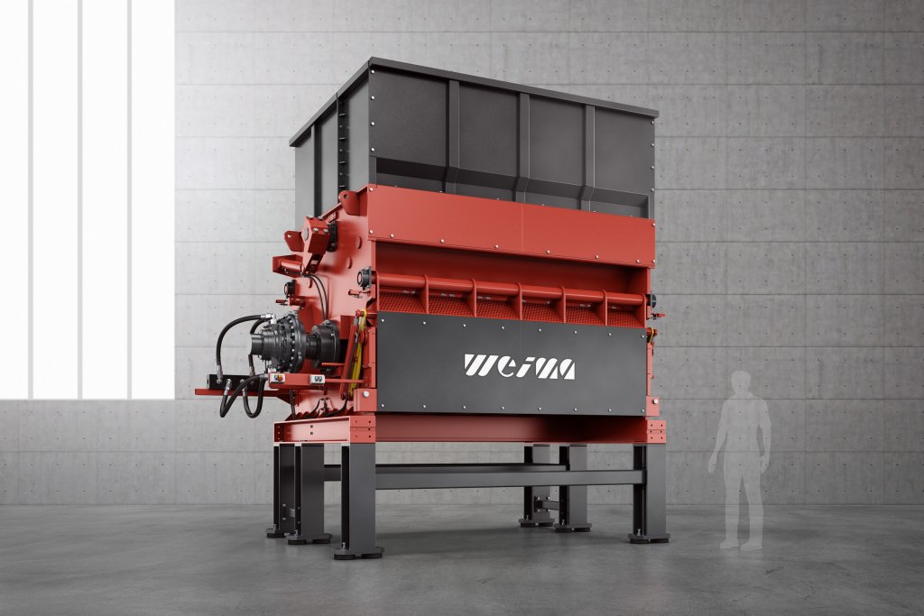 Waste-to-Energy Shredder for shredding waste & refuse derived fuel RDF