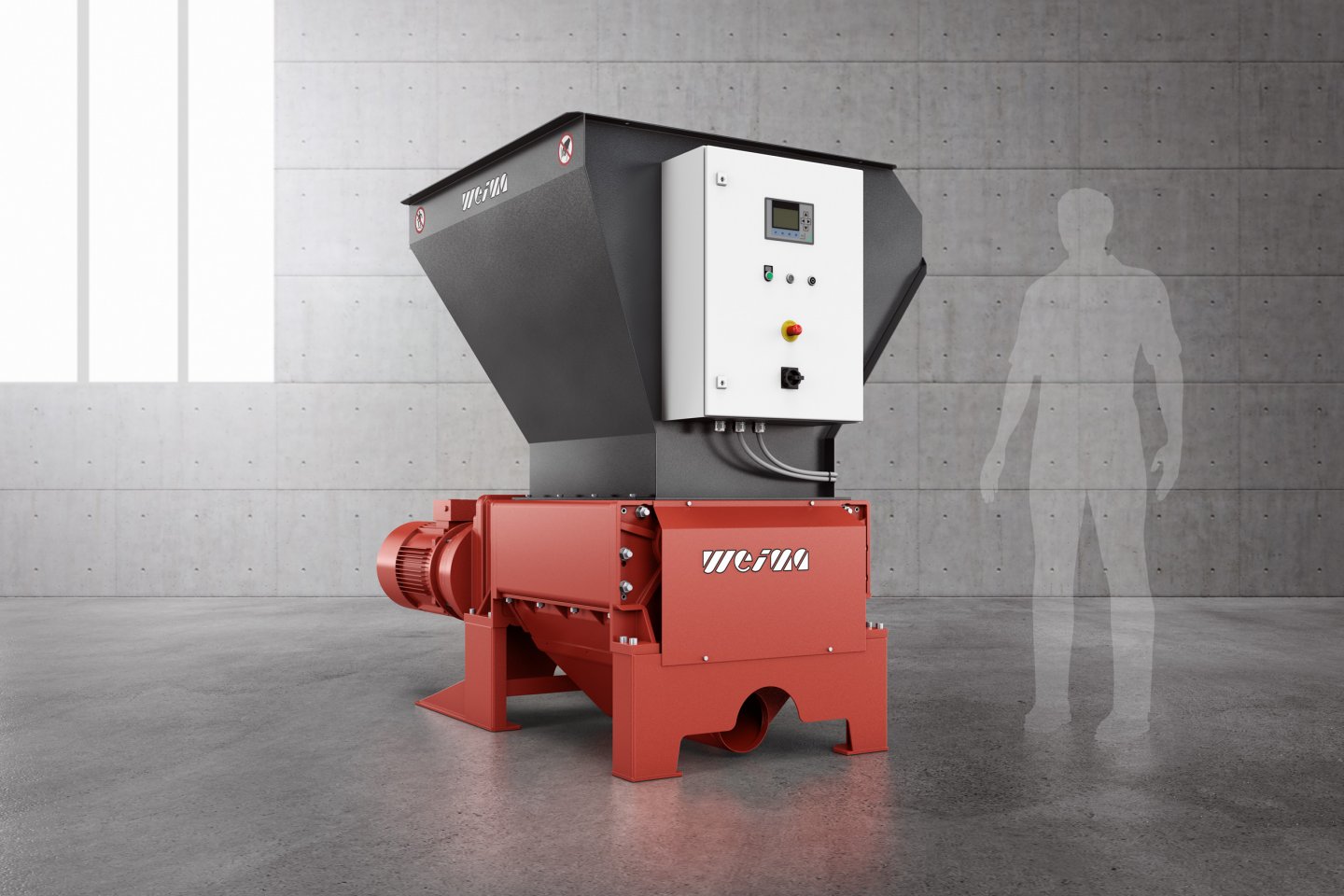 WEIMA size reduction machinery for recycling packaging materials