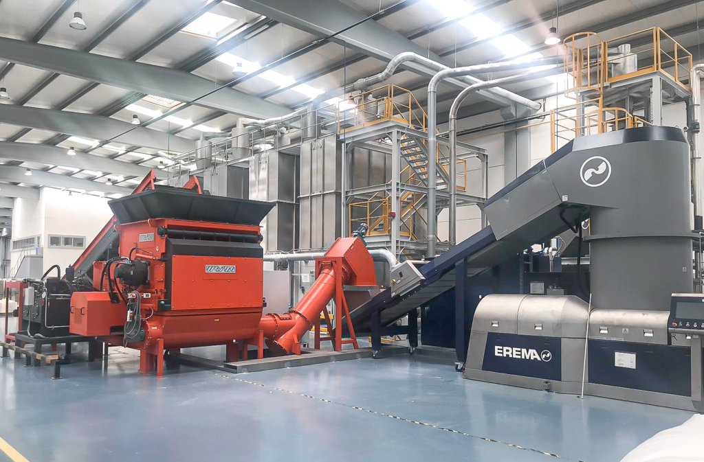 BOPP film shredding and recycling - WEIMA Maschinenbau