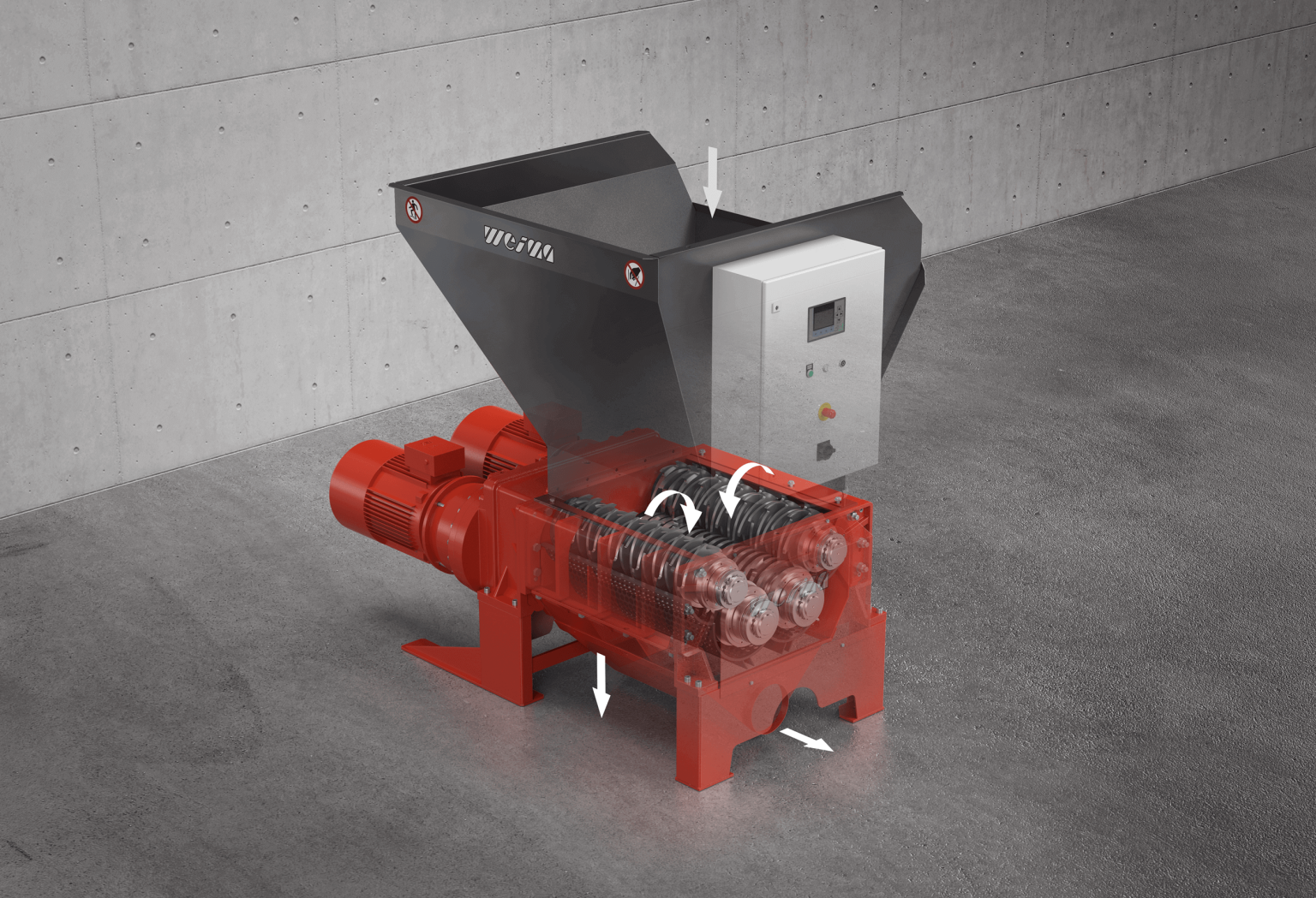 Types of machines for shredding WEIMA