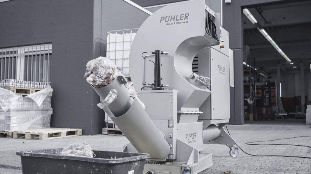 WEIMA drainage press E.200 for cans and packaging