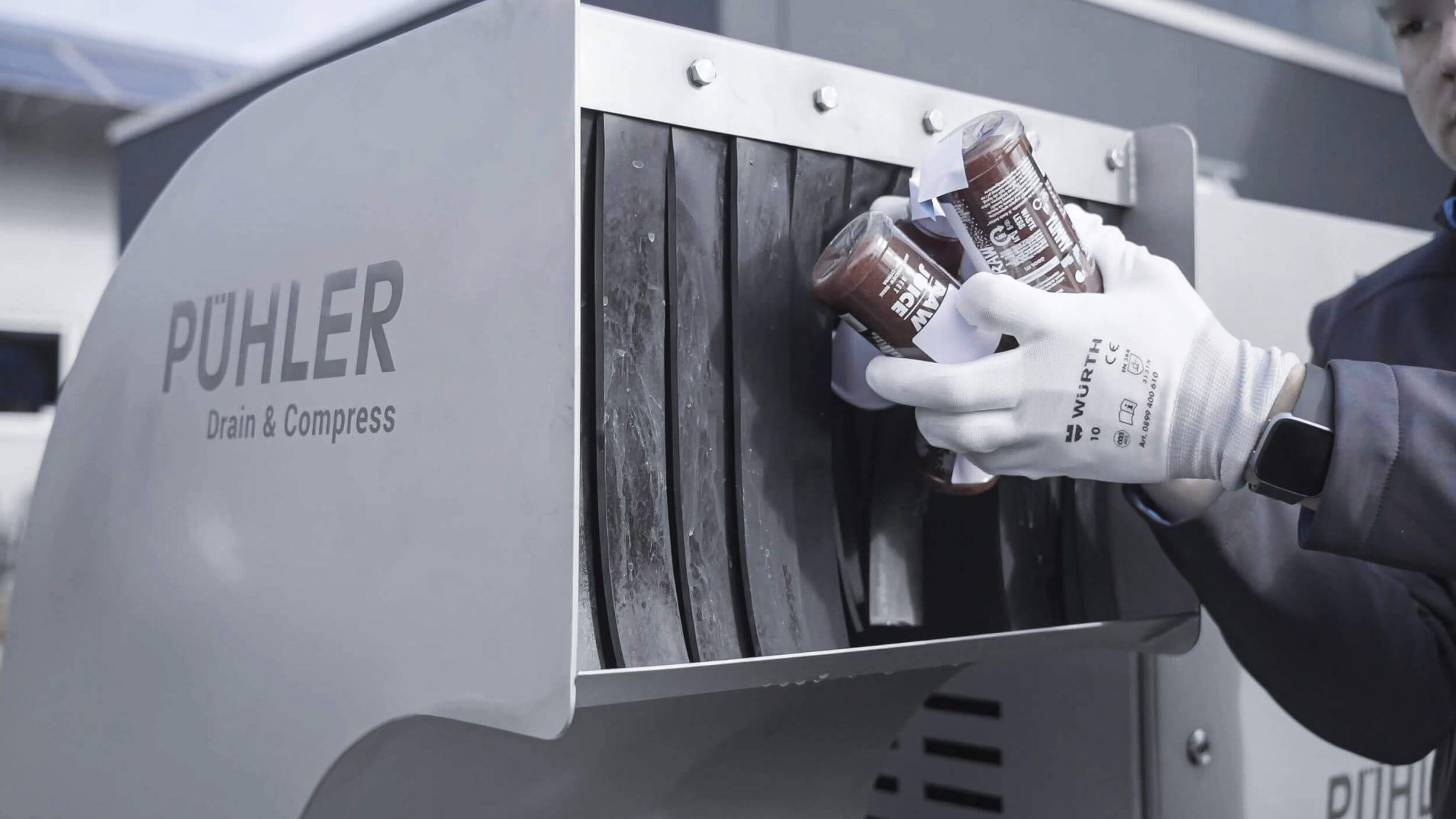 WEIMA draining press E.200 for cans and packaging