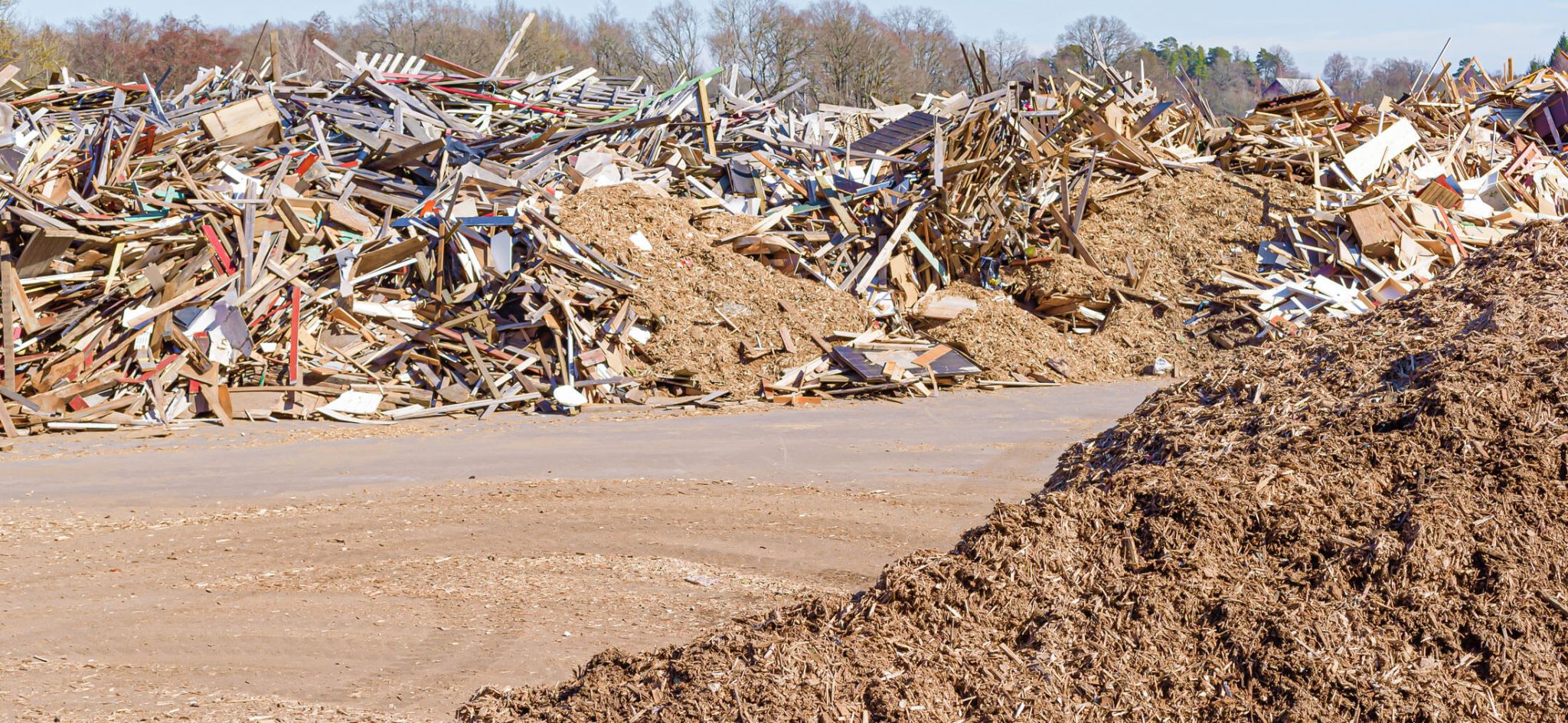 Waste wood, bulky waste, demolition wood shredders and grinders