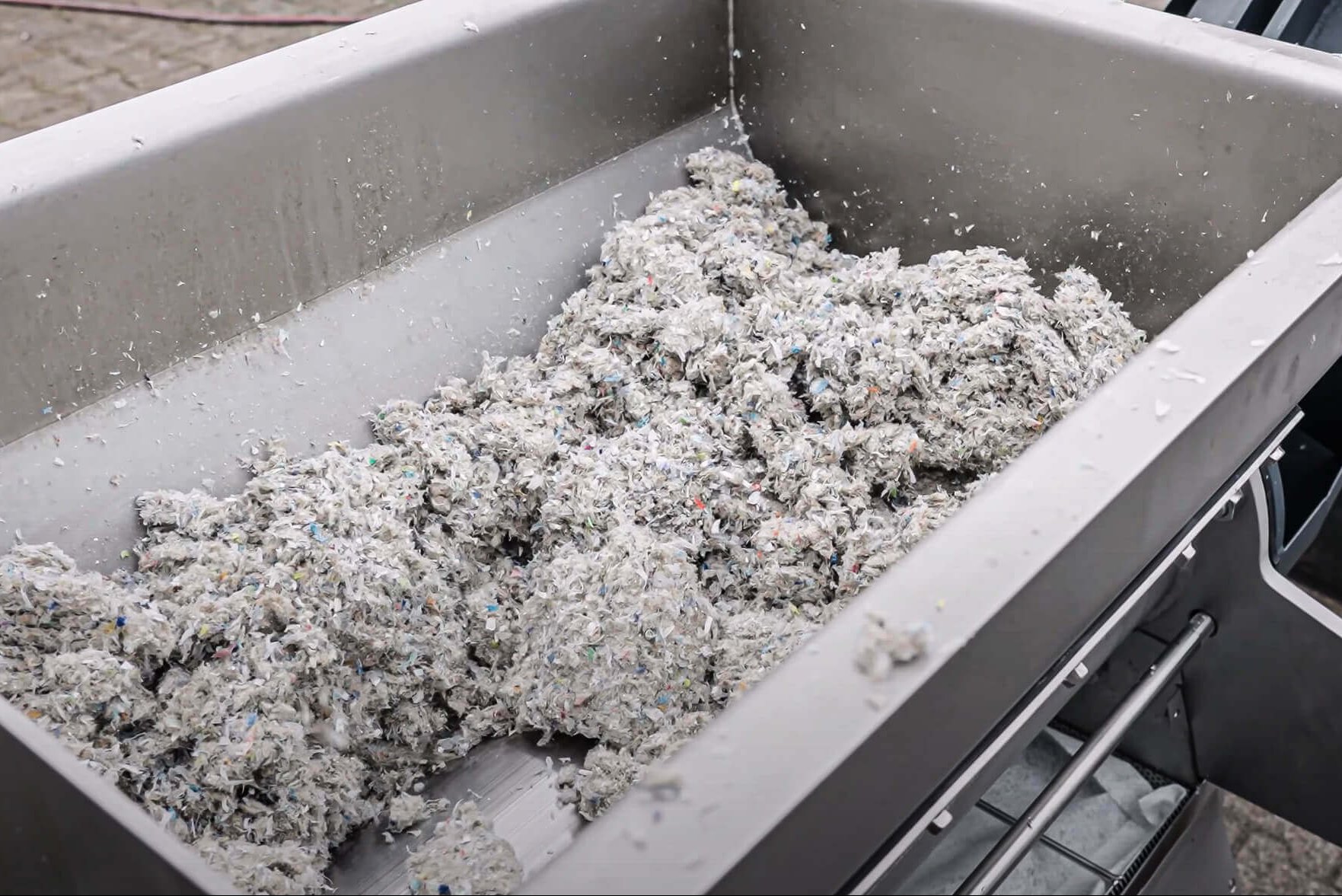 Washing Line Plastic Recycling Rejects | Fines Dewatering Press