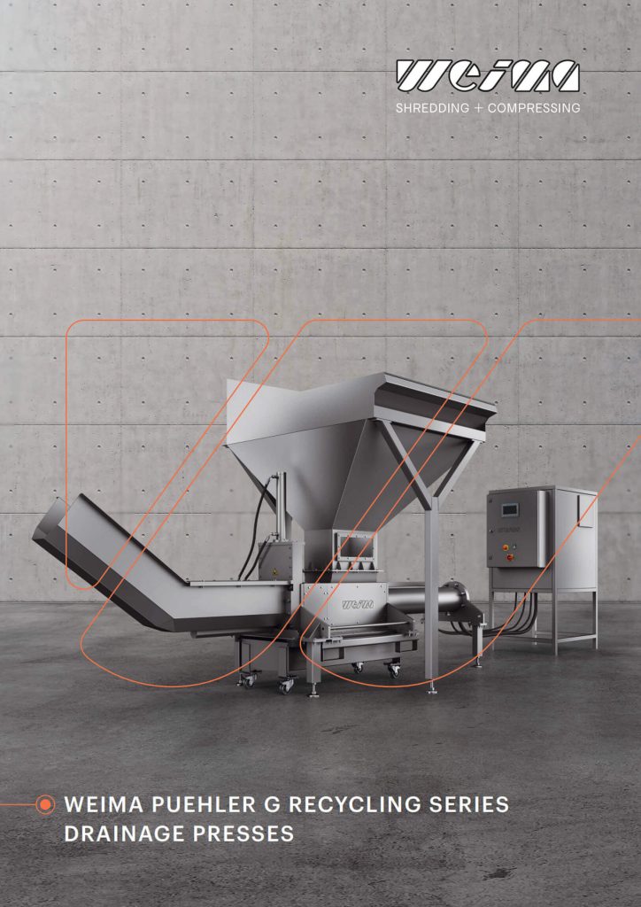 WEIMA drainage press G.300 Duo for packaging