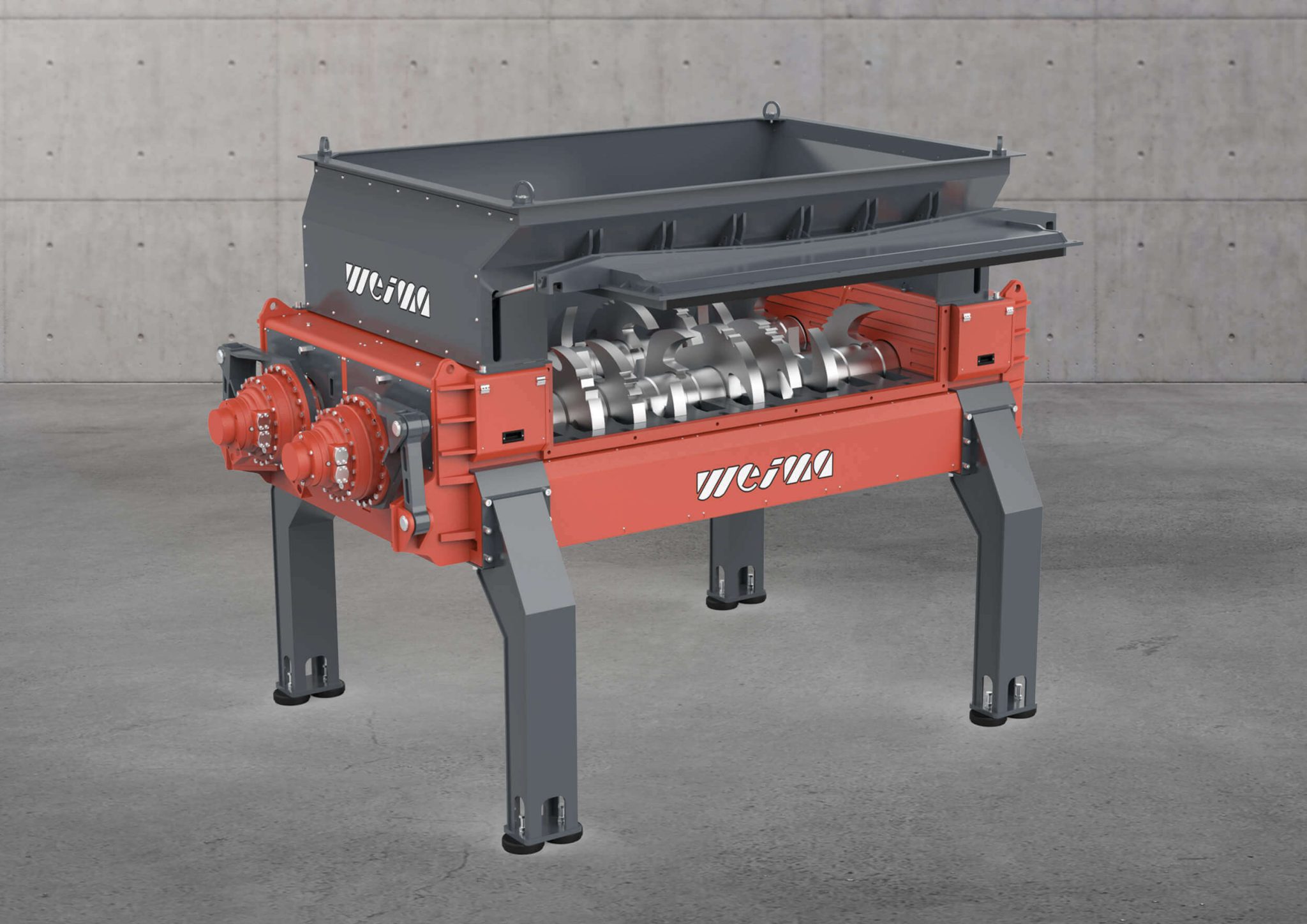 WEIMA twin-shaft shredders - Heavy duty waste treatment
