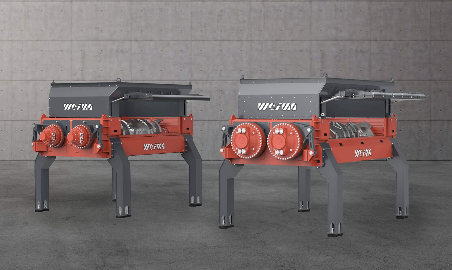 Types of machines for shredding WEIMA